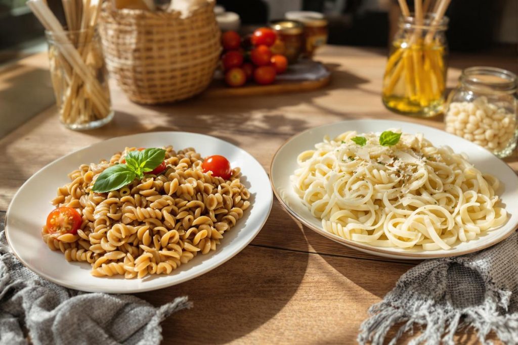 Pâtes complètes ou blanches : quelles différences nutritionnelles ...
